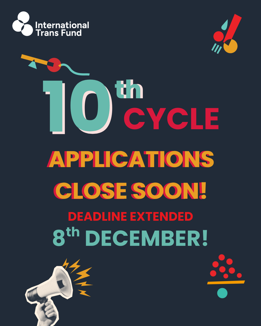 Deadline for 10th Cycle Extended – International Trans Fund